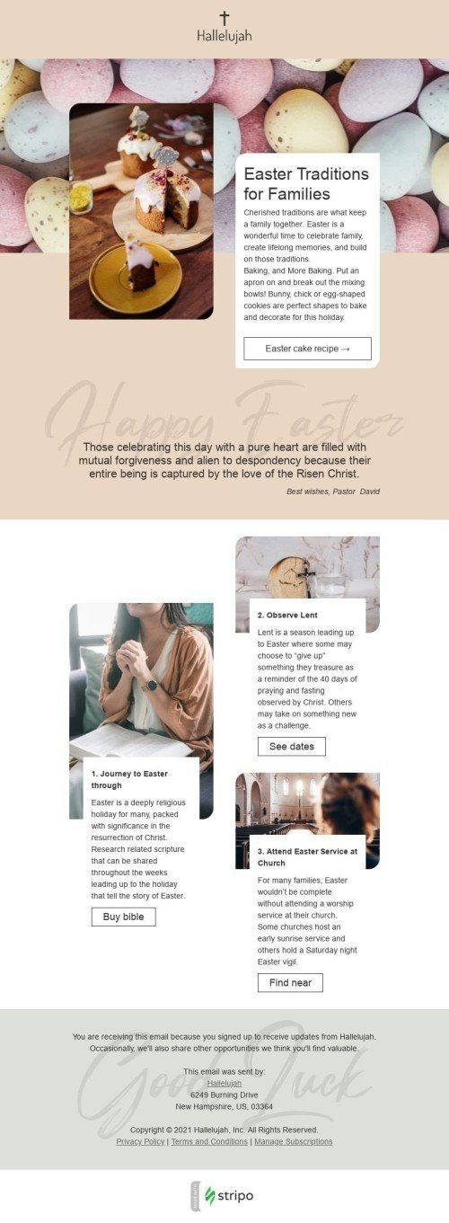 Easter Traditions Email Template by :full_name — Stripo.email