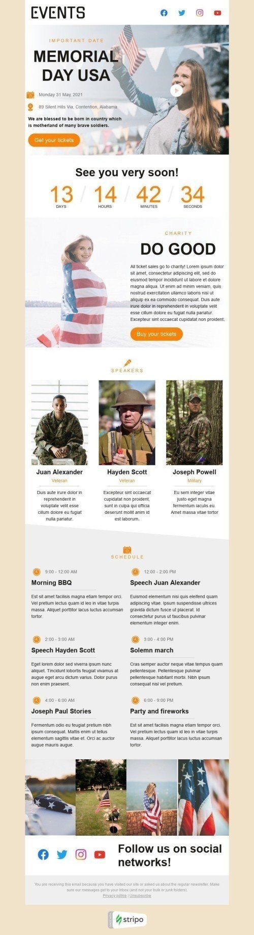 Event Email Template By Anastasiia Babintseva Stripo email