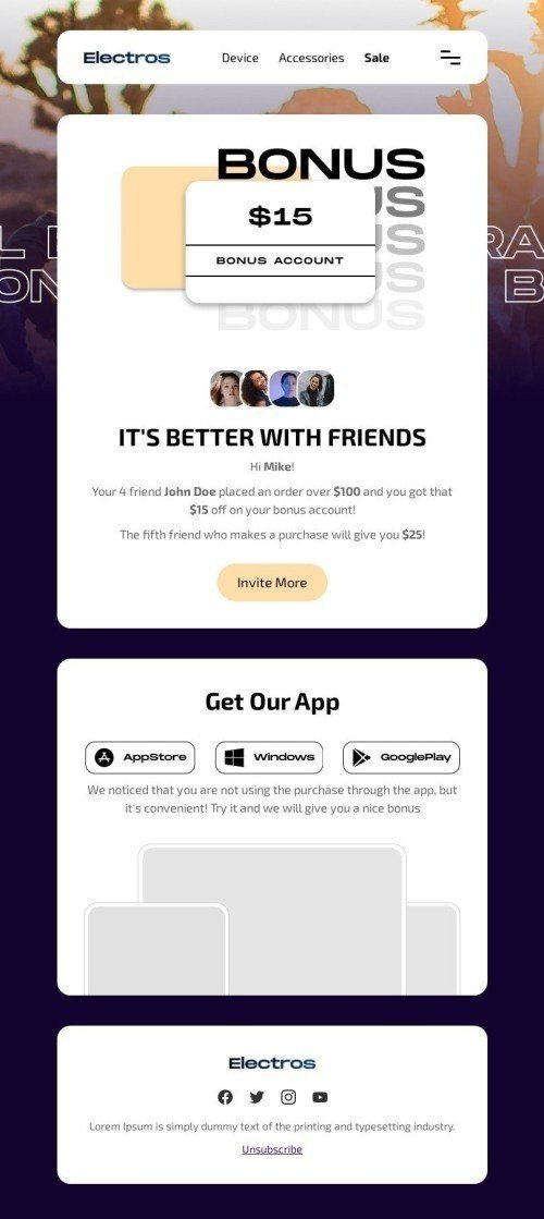 Referral Bonus Email Template By Oleg Ponamarchuk Stripo email