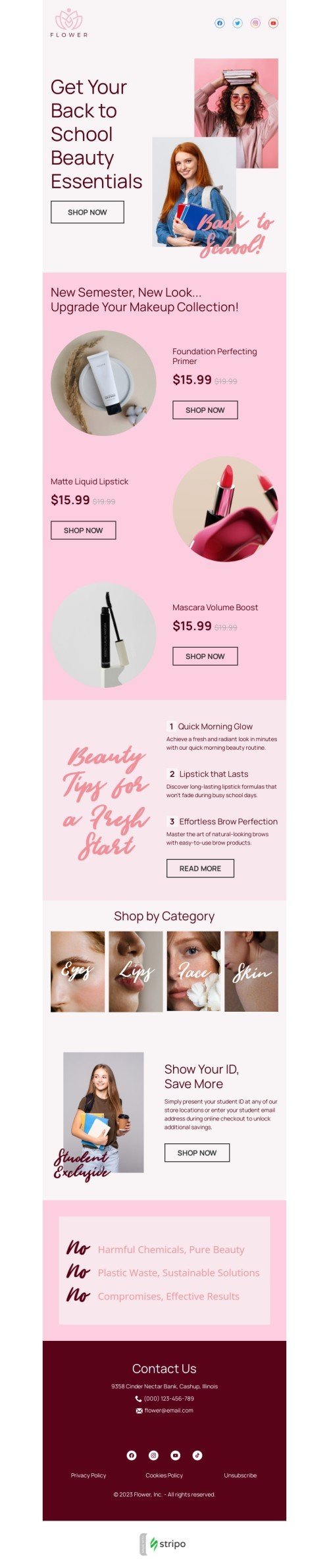 New semester, new look Email Template by :full_name — Stripo.email